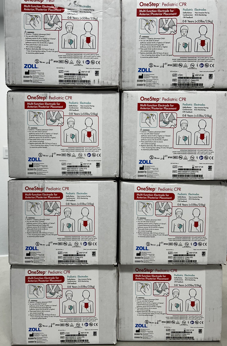 Zoll 8900-000220-01 CPR Training Pads OneStep 8/cs – Better Life Mart