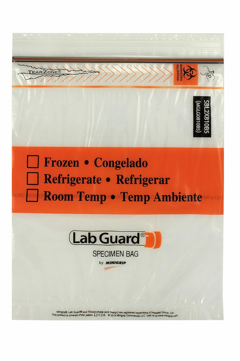 SBL2X810B5 Lab Guard Reclosable Biohazard Bags 1000/cs – Better Life Mart