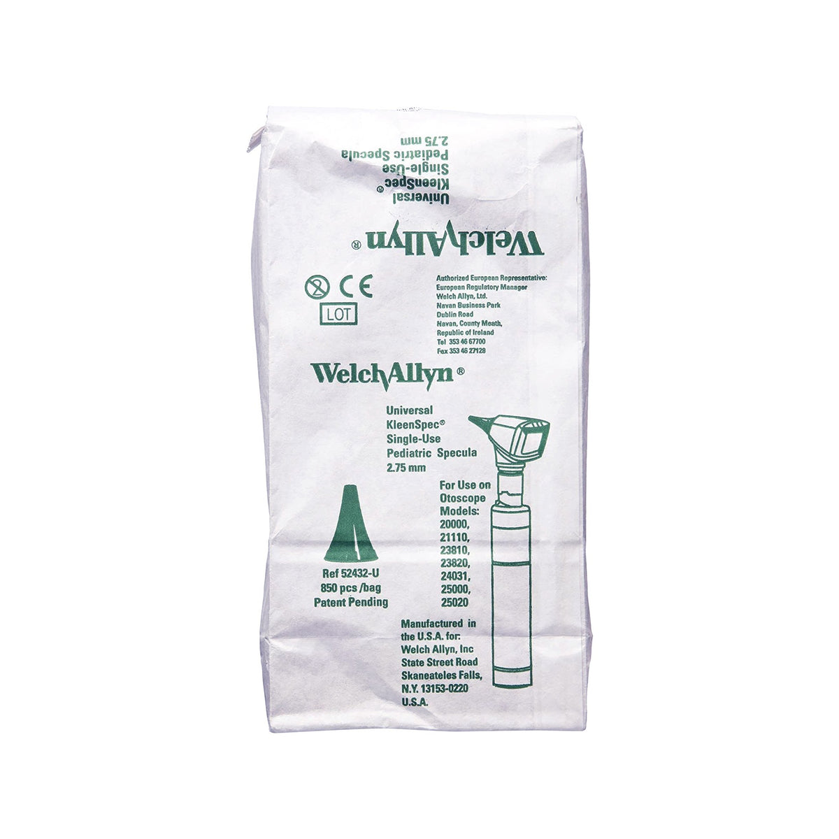 Welch Allyn 52432-U Otoscope Specula 2.75 mm 8500/cs – Better Life Mart