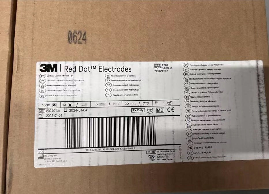 3M 2228 ECG Electrode 3M Monitoring Foam Backing 1000/CS – Better Life Mart