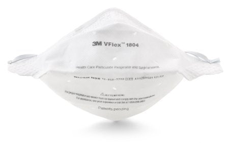 3M 1804 N95 VFlex Healthcare Particulate Respirator and Surgical Mask ...