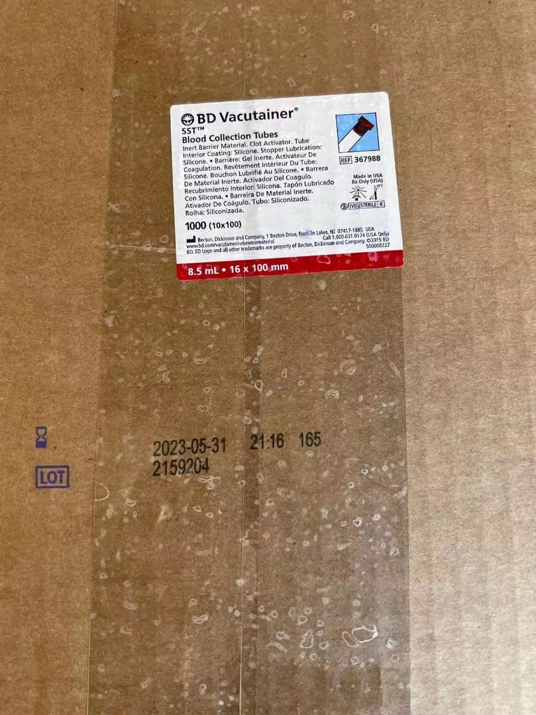 BD 367988 BD SST Serum Tube 16 x 100 mm, 8.5 mL 1000/cs – Better Life Mart