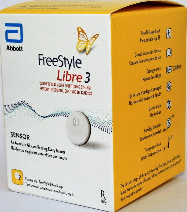 Abbott Freestyle Libre 3 Sensor glucose monitoring 14-day – Better Life ...